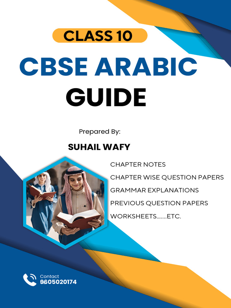 CBSE Arabic Study Guide for Grade 10 | PDF | Subject (Grammar ...