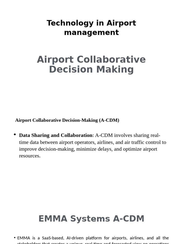Technology in Airport Management | PDF