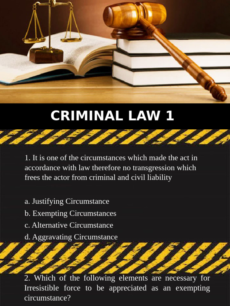 Criminal Law 1p2 Intervention | PDF | Crimes | Crime & Violence