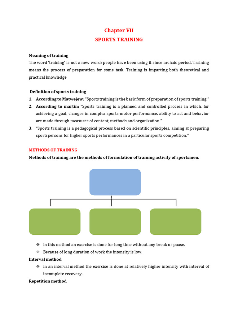 Sports Training Methods and Talent Identification | PDF | High ...