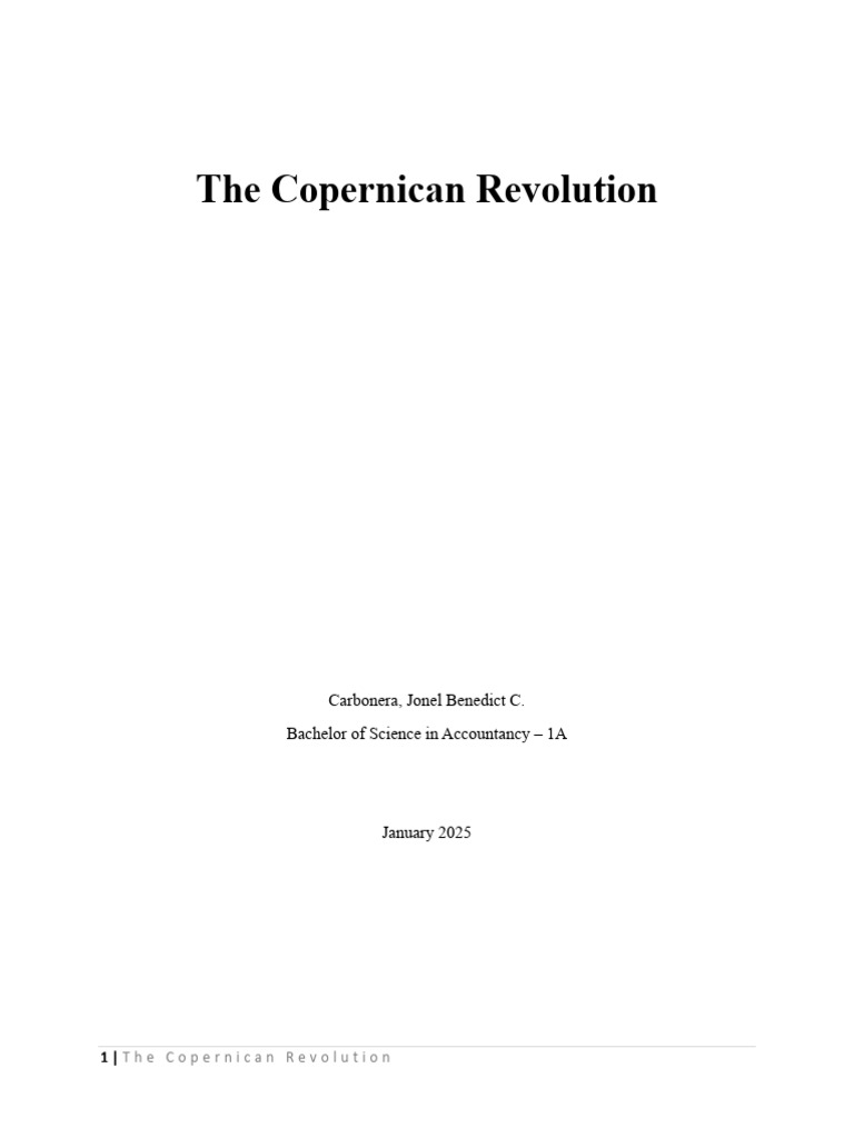 Copernican Revolution Overview | PDF | Heliocentrism | Astronomy