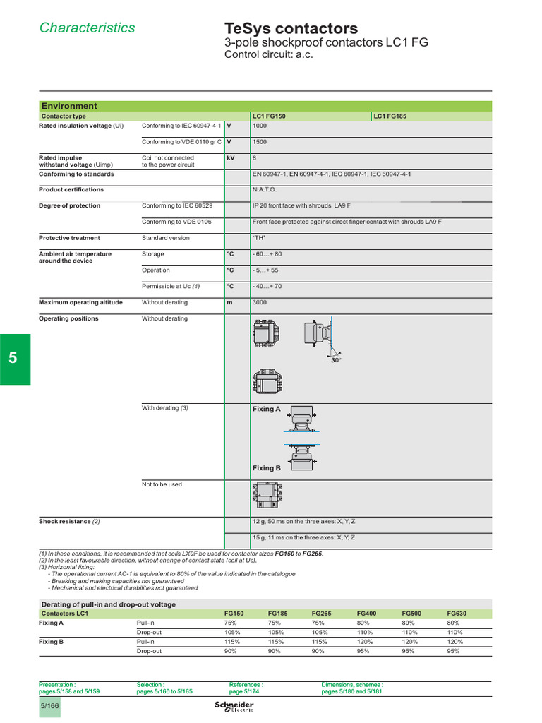 Schneider Contactor Catalogue - 167 | PDF