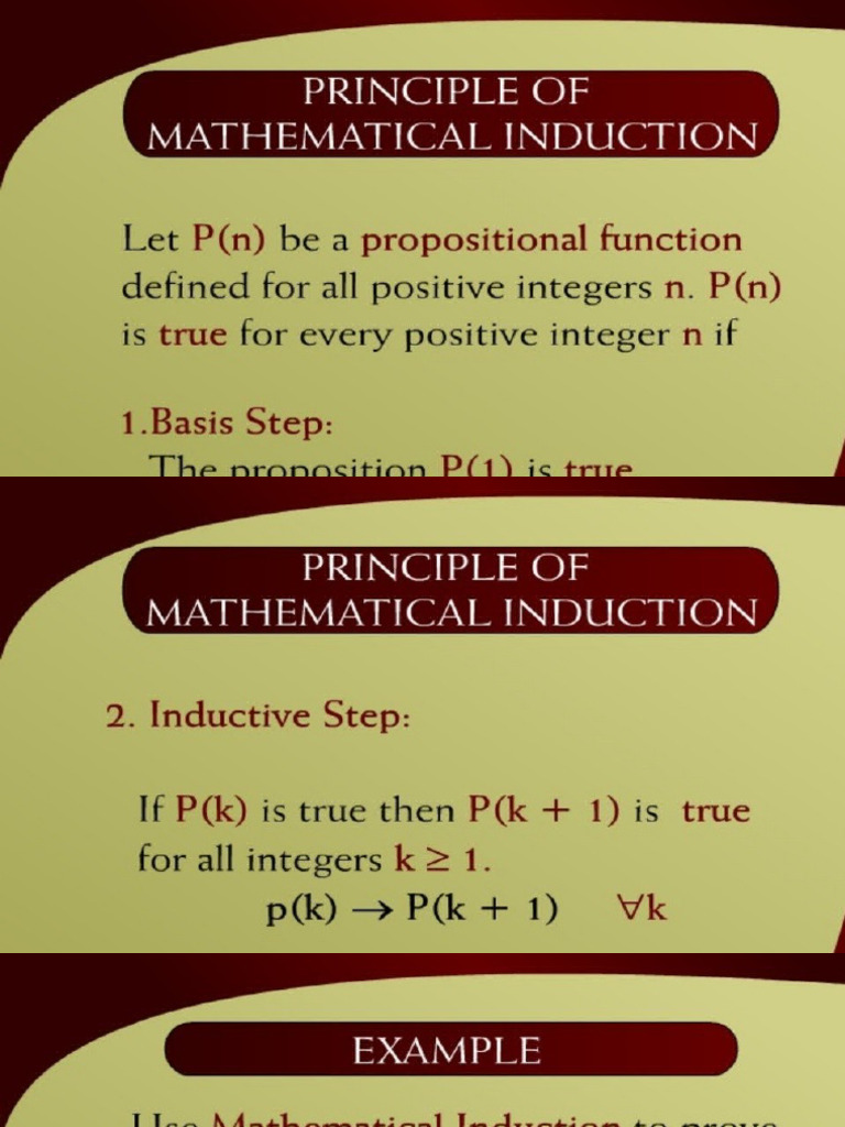 Chapter 4 Principle of Mathematical Induction | PDF