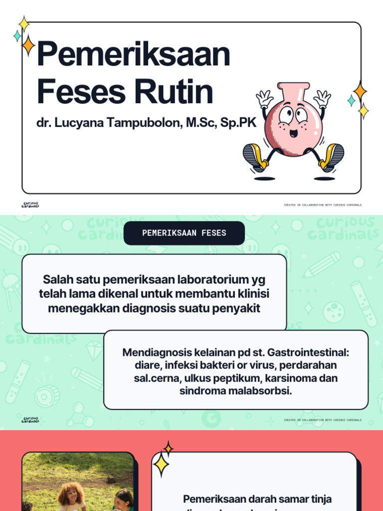 Pemeriksaan Feses Rutin (DR - Lucy) | PDF