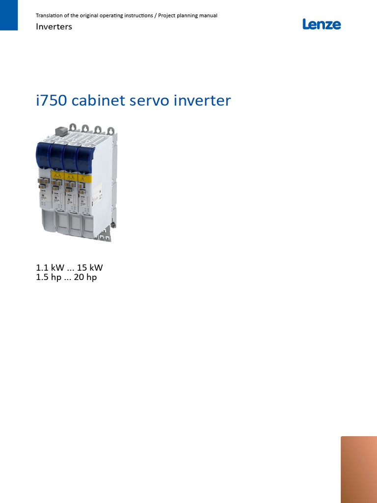 Project Planning I750 Cabinet Servo Inverter en | PDF | Fuse ...