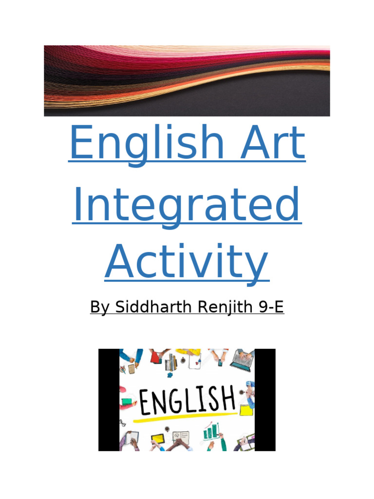 Eng Art Integrated Activity | PDF