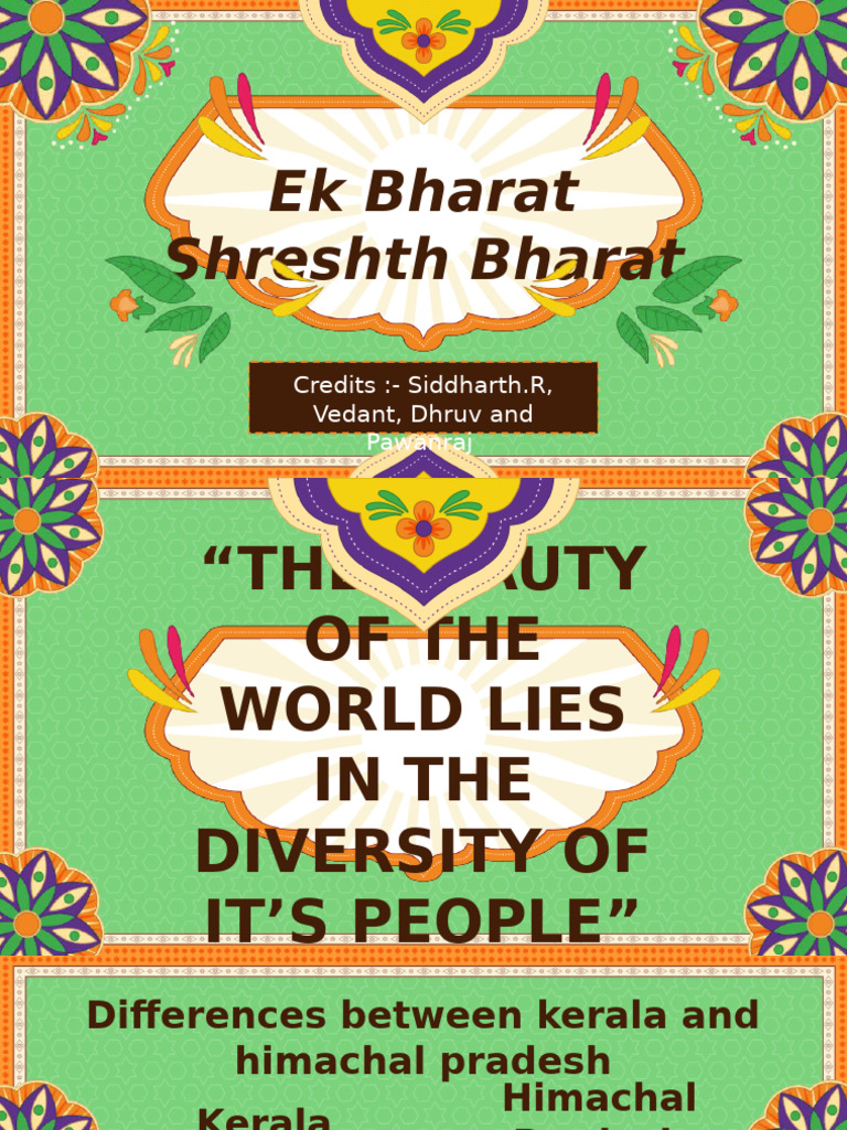 Ek Bharat Shreshth Bharat | PDF | Kerala