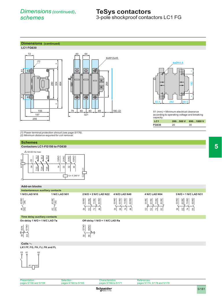 Schneider Contactor Catalogue - 182 | PDF