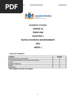 Grade 10 Micro Environment Overview | PDF | Goal | Decision Making