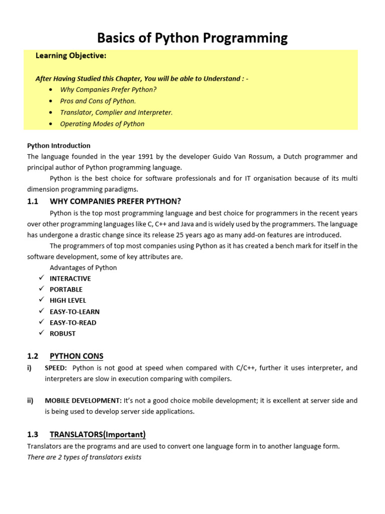 2024-2025-Class XI-COMPUTER SCIENCE-Chapter 1-AW | PDF | Reserved Word | Python (Programming ...