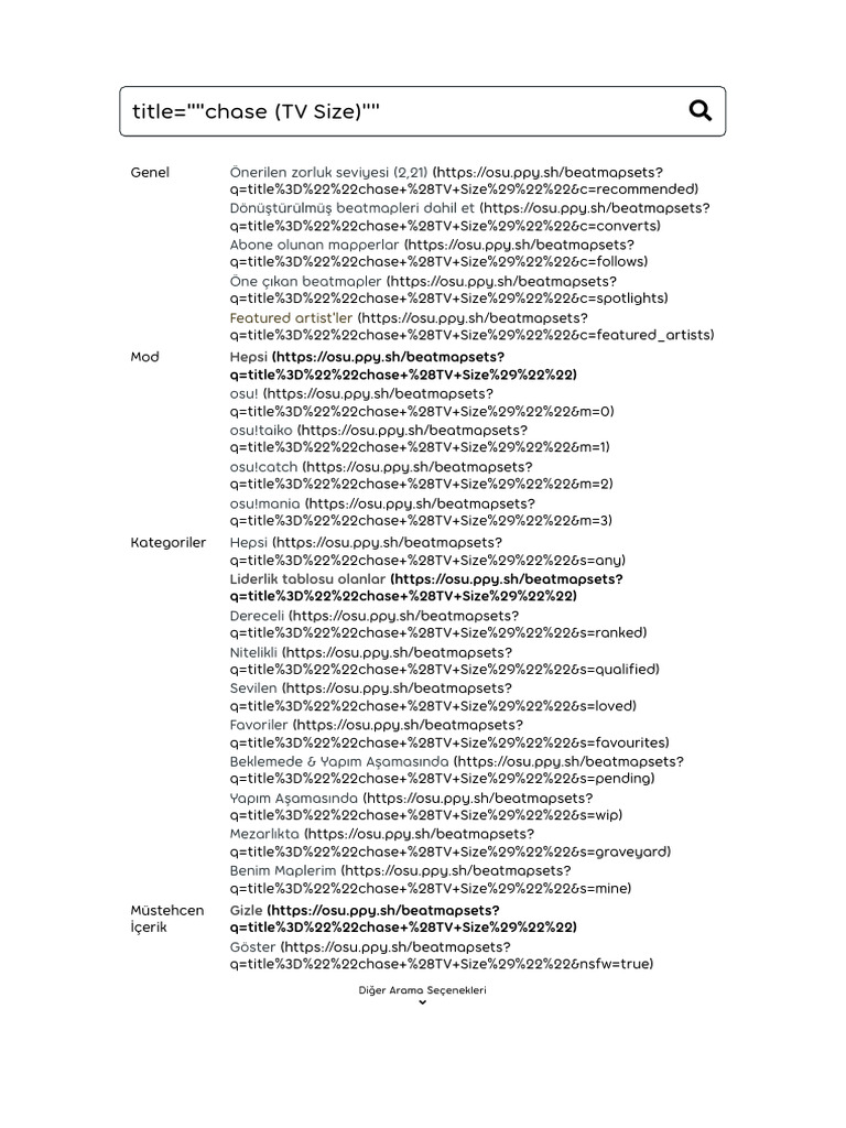 Beatmap Kataloğu - Osu! | PDF