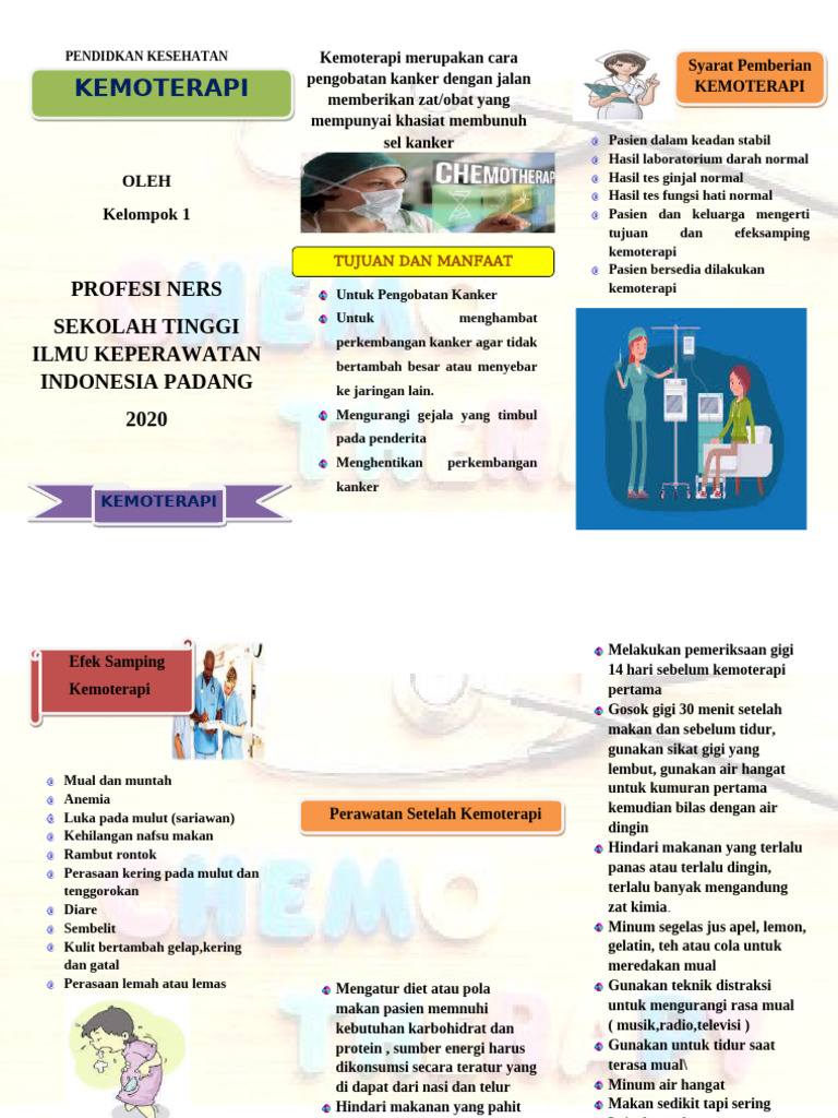 457664778 Leaflet Kemoterapi | PDF