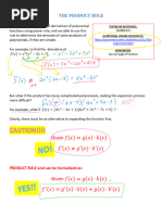 Calculus I Product and Quotient Rule Practice Problems | PDF ...