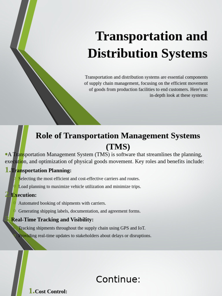 Transportation & Warehouse Management Systems | PDF | Warehouse | Logistics