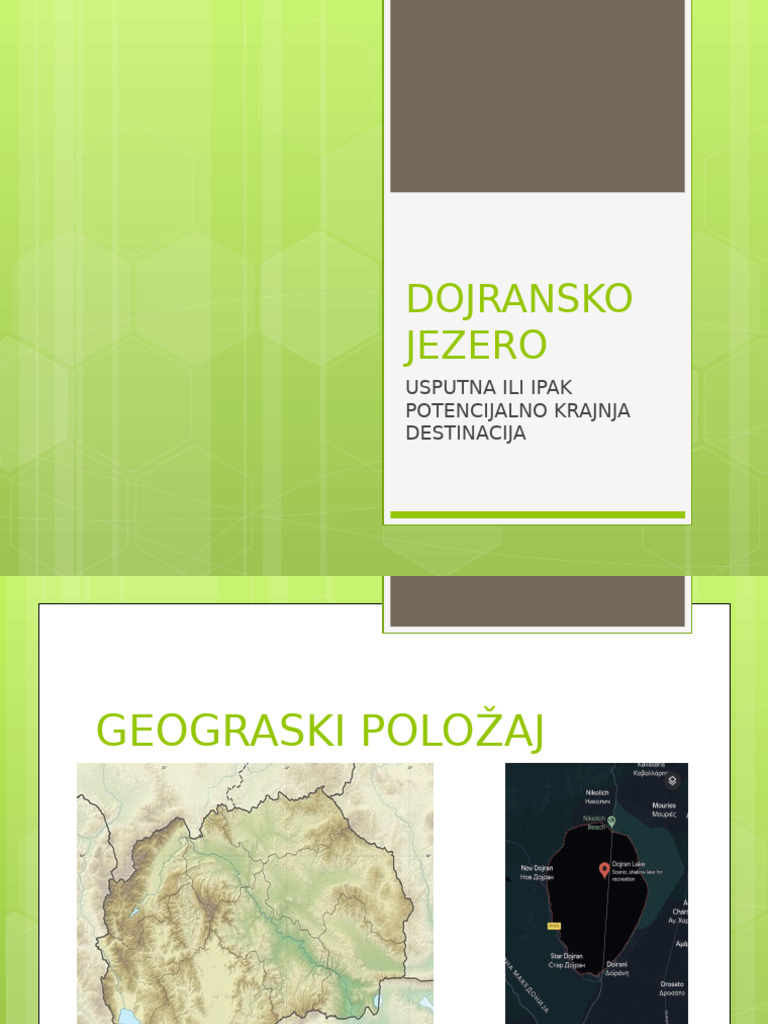 Dojransko Jezero Prezentacija | PDF