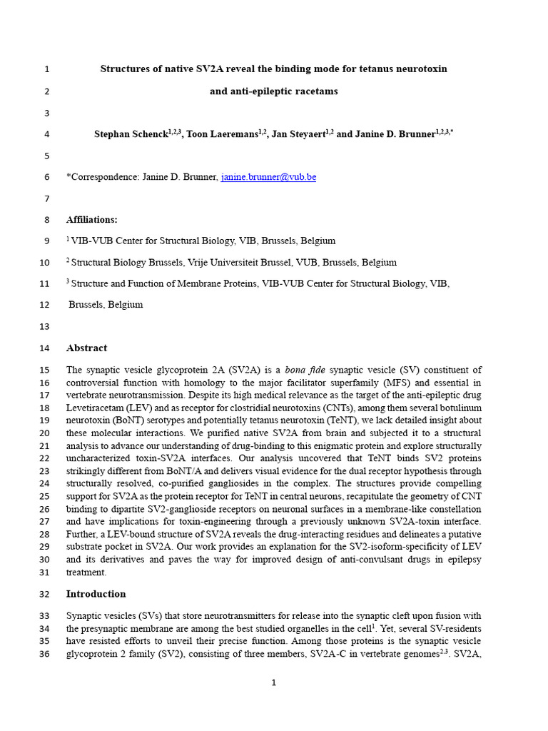 2024 05 07 592960v1 Full | PDF | Chemical Synapse | Synapse