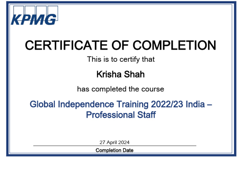 CertificateOfCompletion | PDF