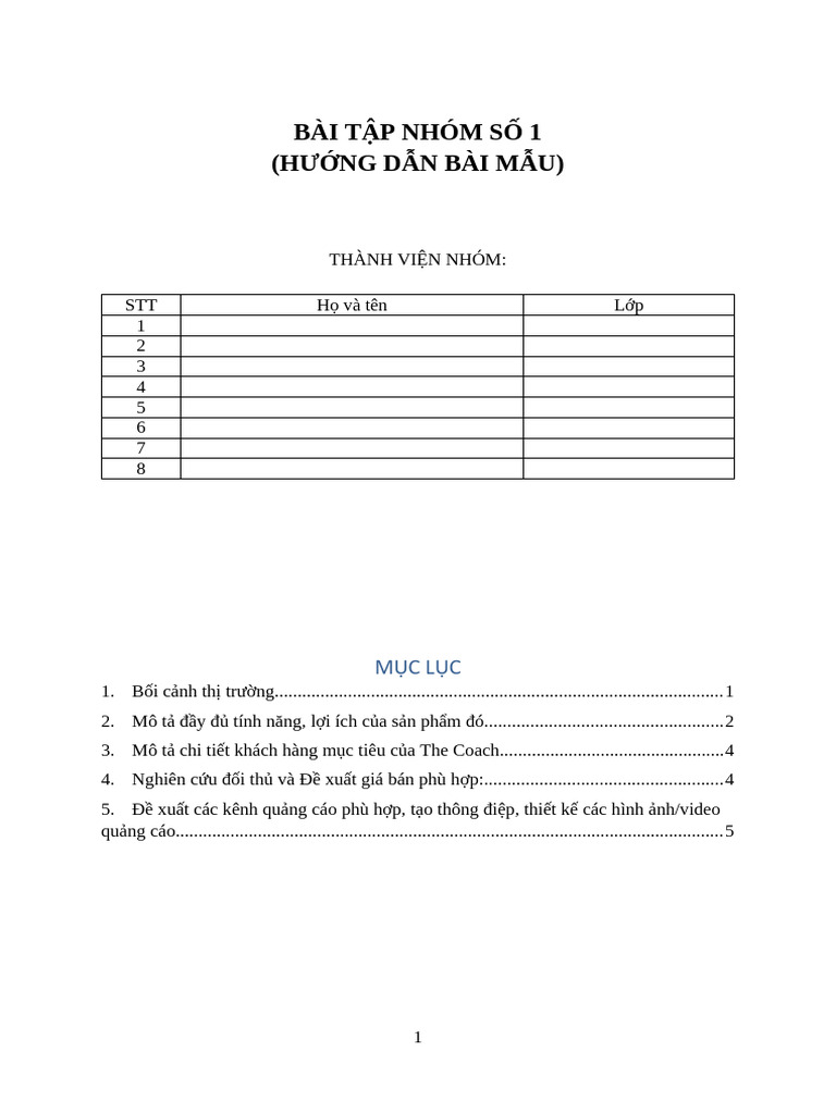 MẪU Marketing - APP THE COACH | PDF