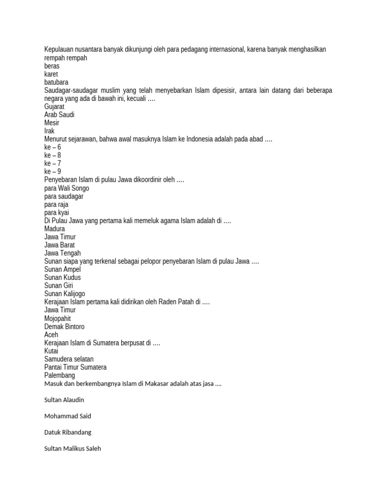 Soal PH Bab 6 Dan 5 Kelas 9 | PDF