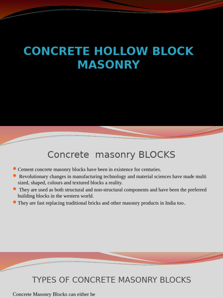 Types and Dimensions of Hollow Blocks | PDF