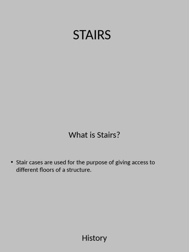 Stair Design and History Guide | PDF