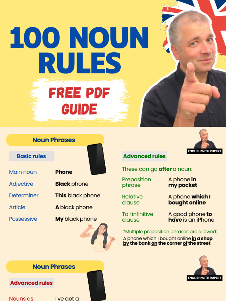 Noun Rules: A Comprehensive Guide | PDF | Noun | Grammatical Number