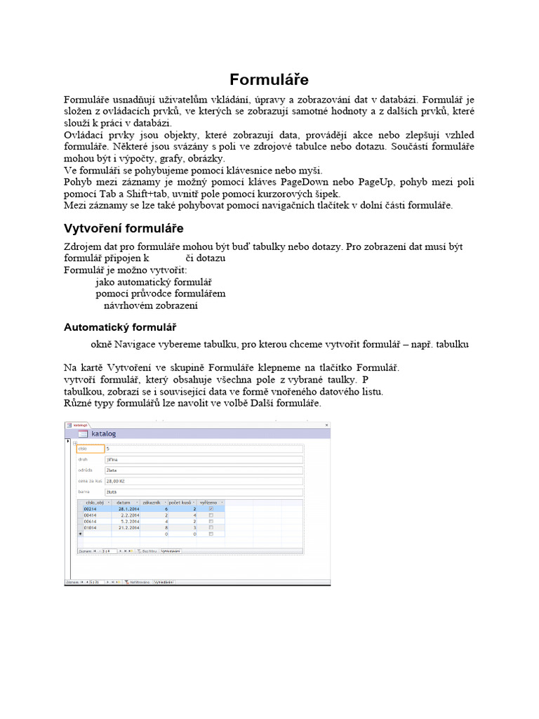 Access Formulare | PDF
