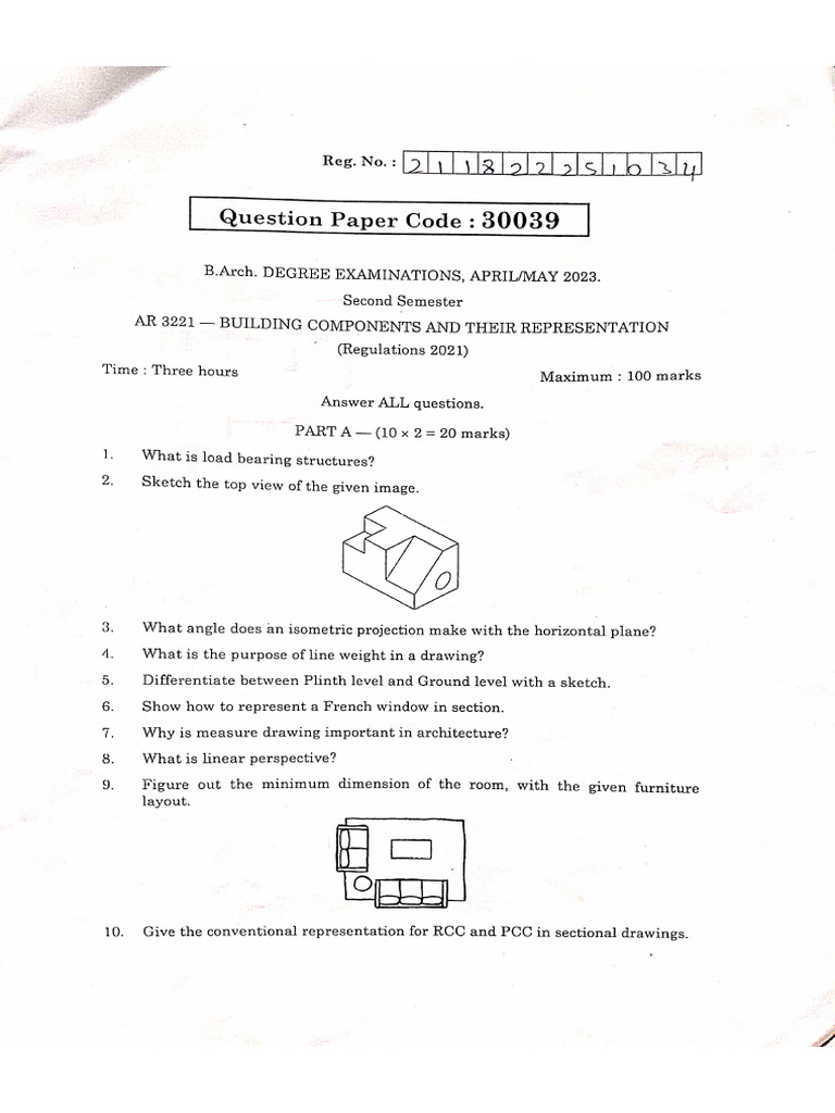 BCR Question Paper | PDF
