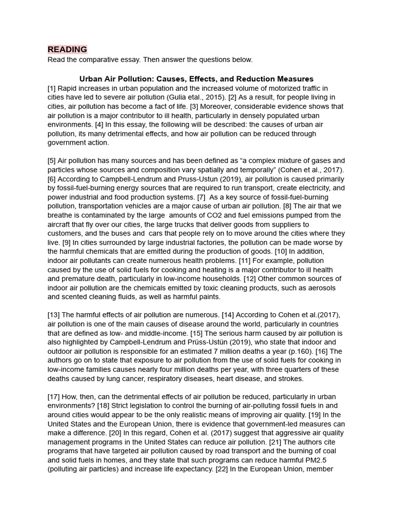Urban Air Pollution - ENW492c - FE - SP24 | PDF | Air Pollution ...