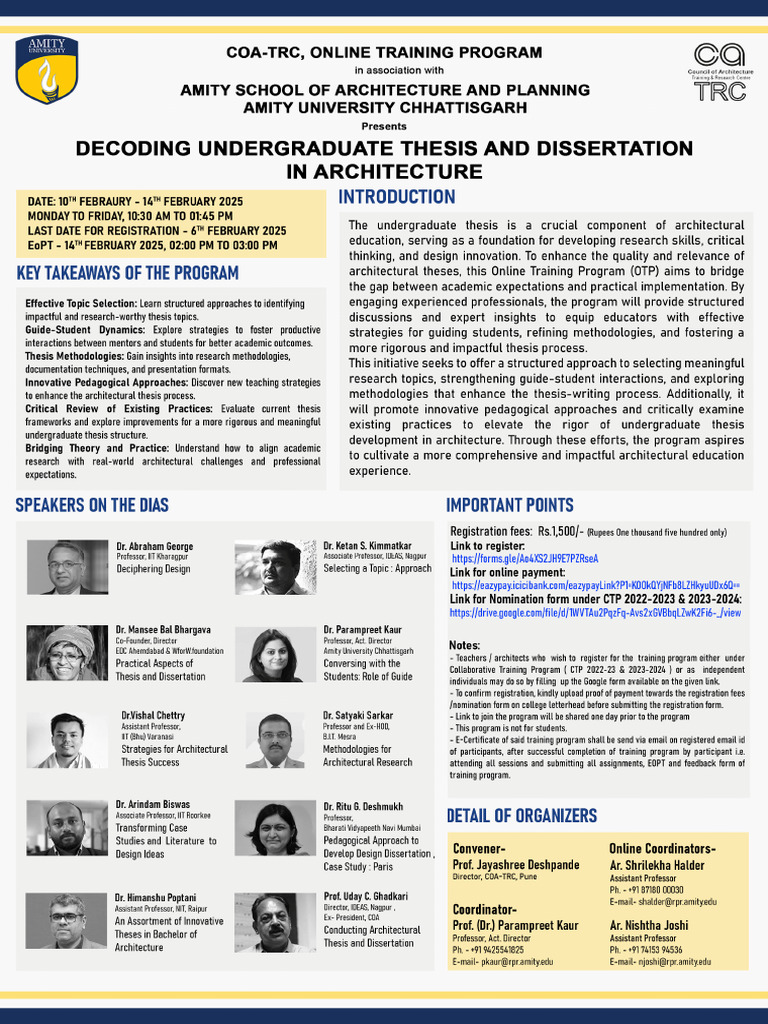 FINAL POSTER - TTP 'Decoding Undergraduate Thesis and Dissertation' | PDF