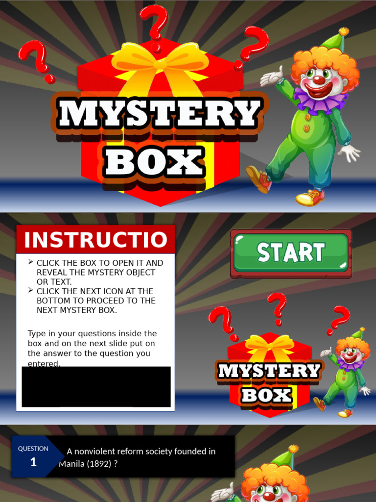 Mystery Box Powerpoint Template | PDF
