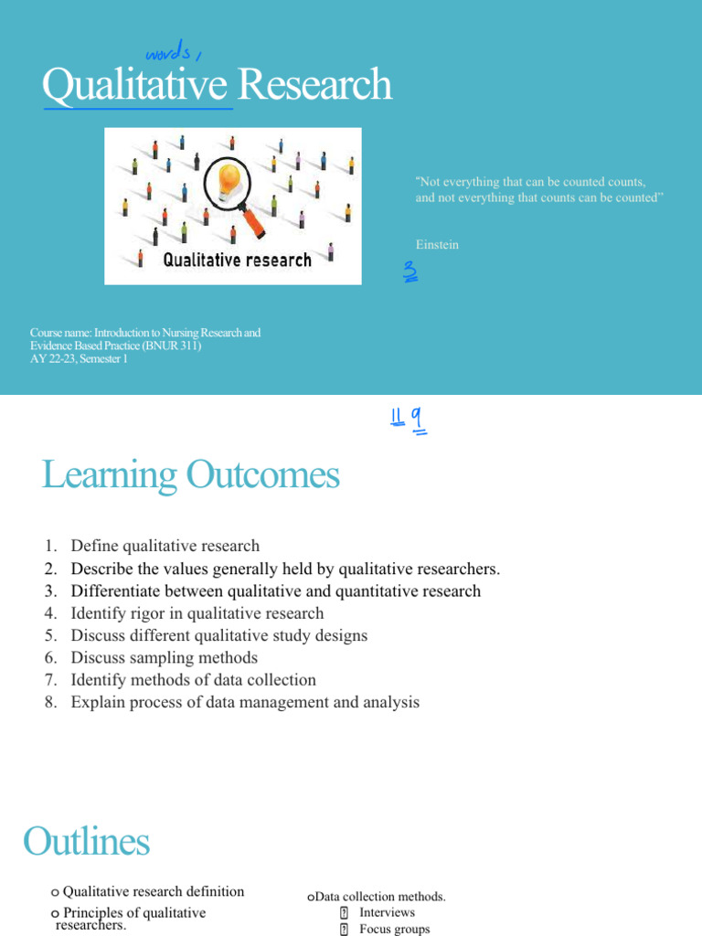 Week 4 Qualitative Methods | PDF
