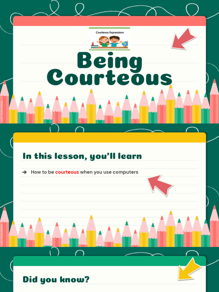 Being Courteous Y1 | PDF