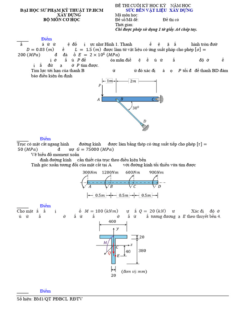 Dethi - Dapan - SBVLXD - Dai Tra - HK1 - 2024 - 2025 2 | PDF