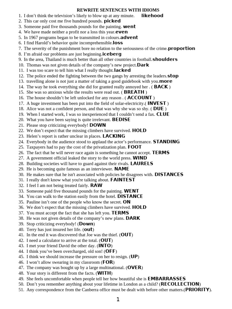 9 On Thi HSG 300 Cau Viet Lai Thanh Ngu-HANDOUT | PDF