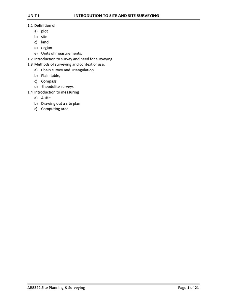 Site Planning & Surveying Guide | PDF | Surveying | Compass