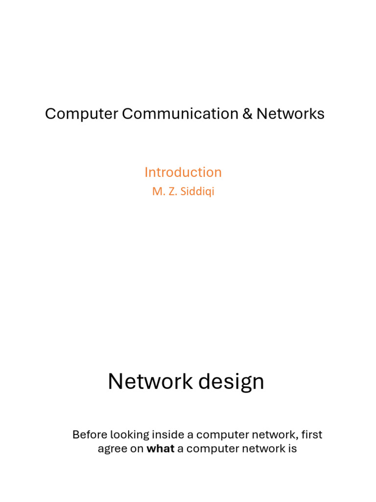 Lecture 1 | PDF | Computer Network | Packet Switching