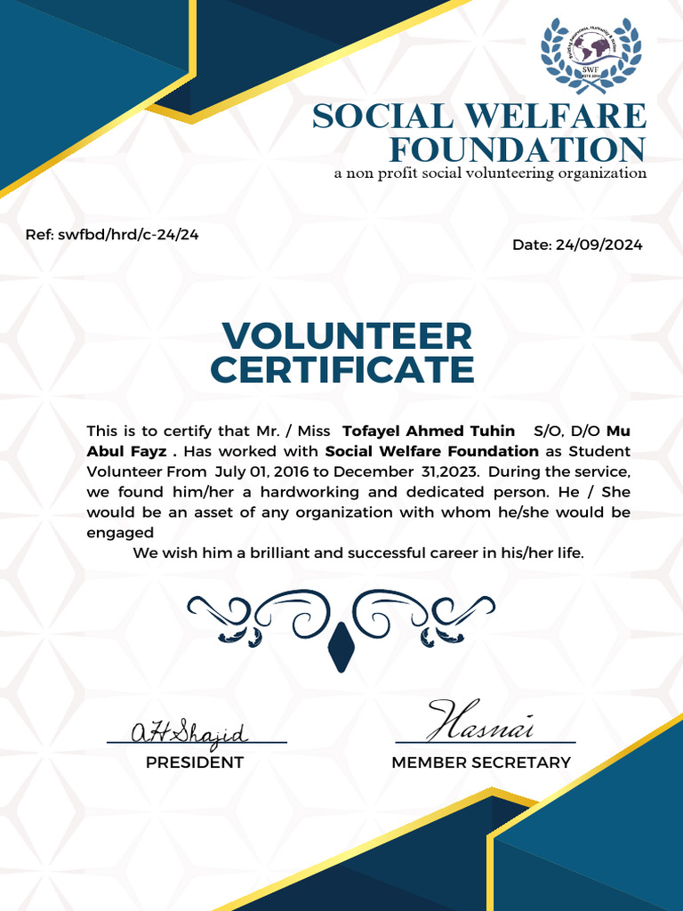 SWF Certificate | PDF