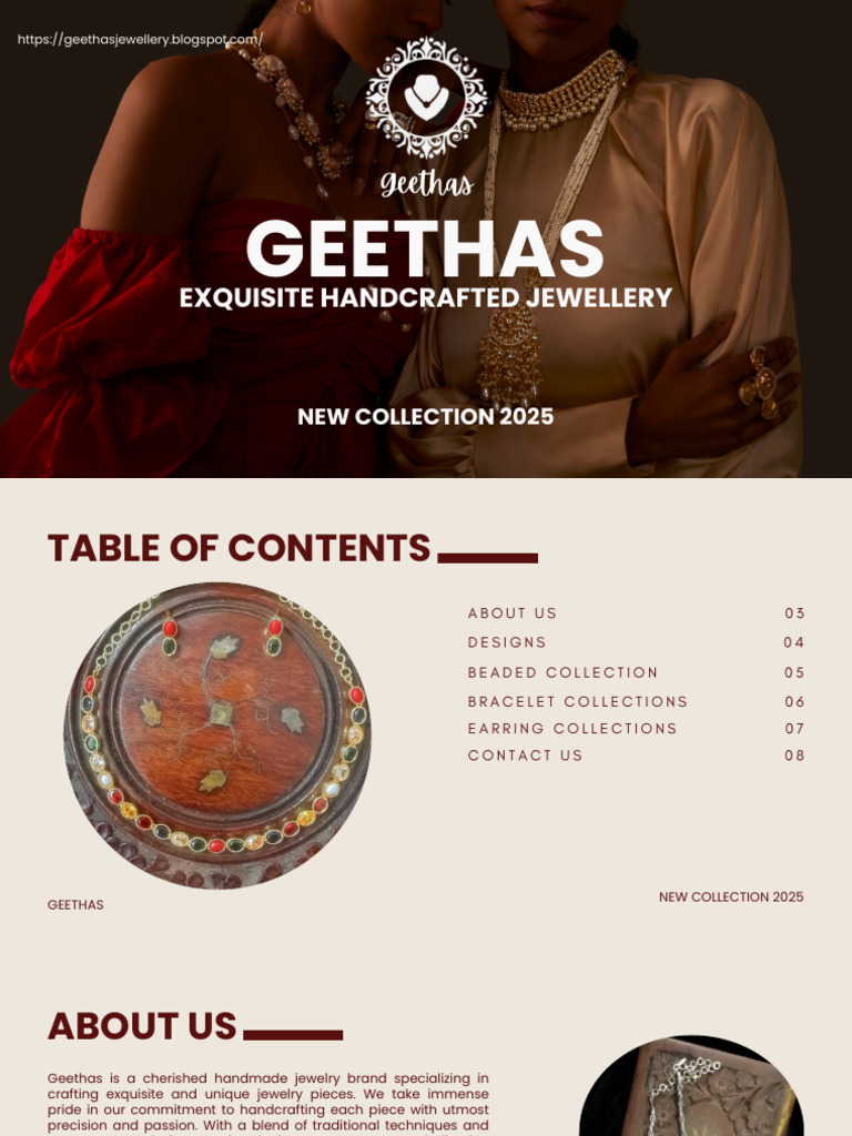Geethas 2025 Handcrafted Jewelry Collection | PDF