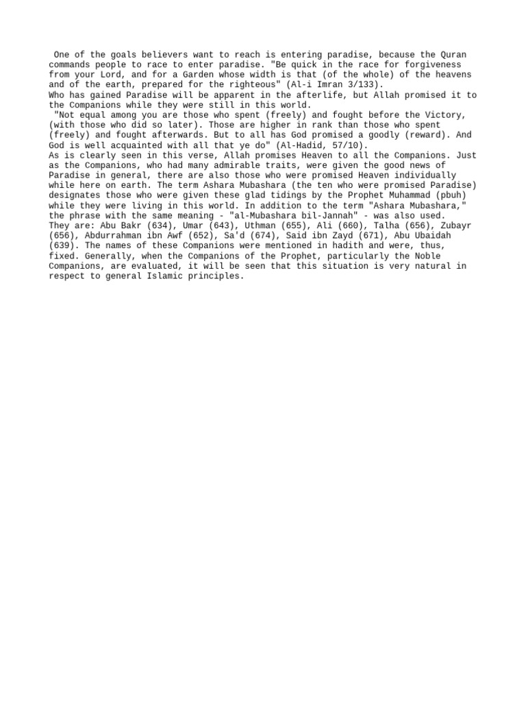 One of the Goals Believers | PDF