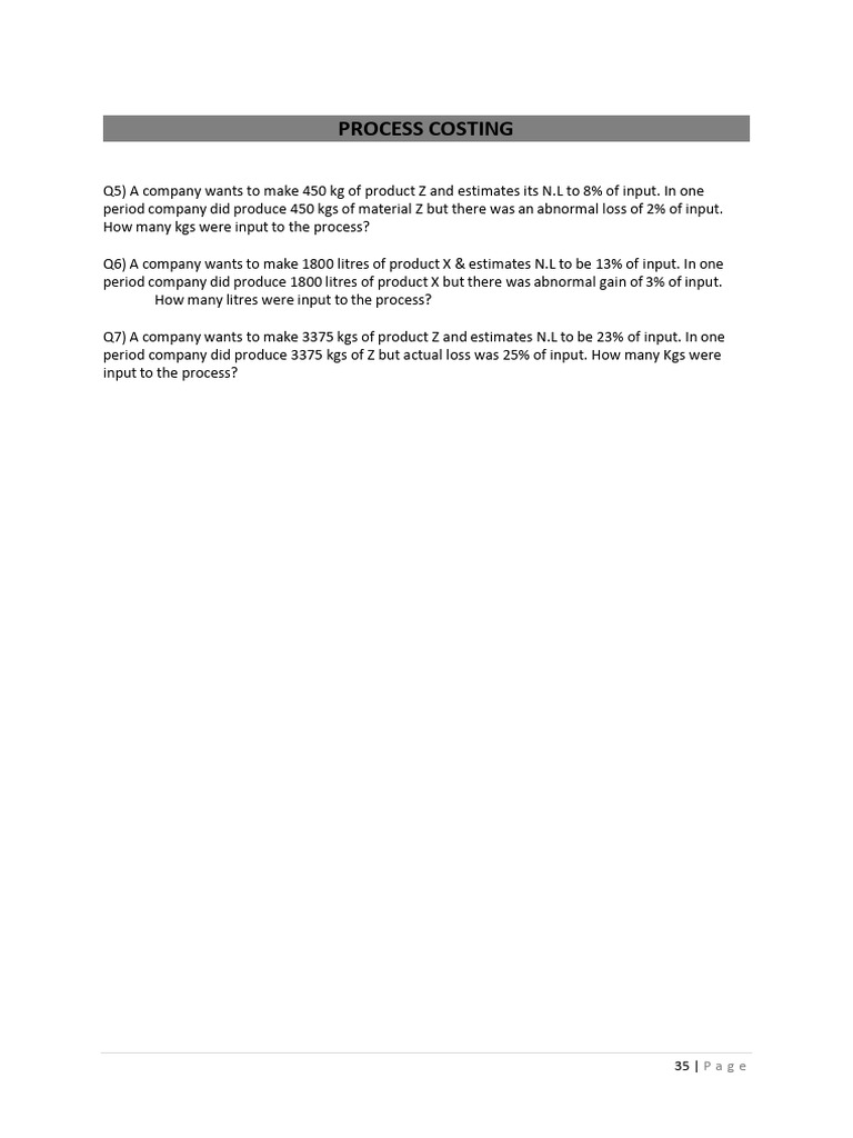 Process Costing in Accounting Explained | PDF