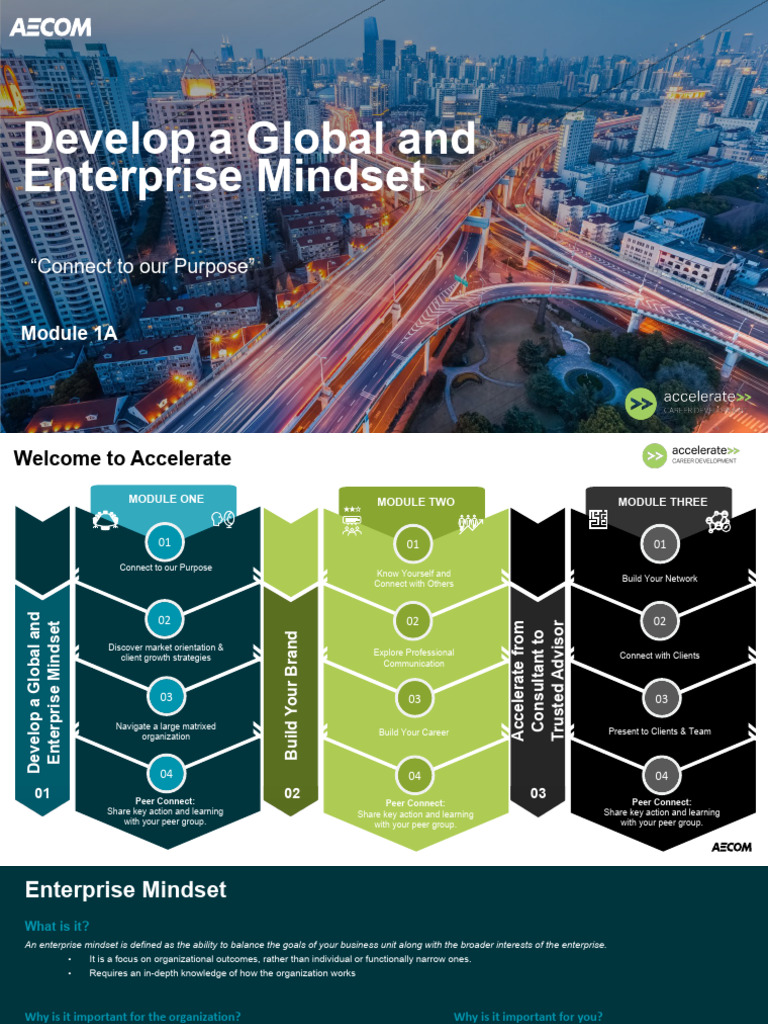 AECOM - Accelerate Program Module 1 - Digital Journal | PDF | Mindset ...
