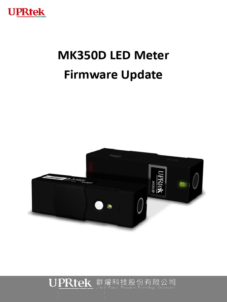 MK350D_Compact_Spectrometer_FW_Update_Installation_Guide | PDF