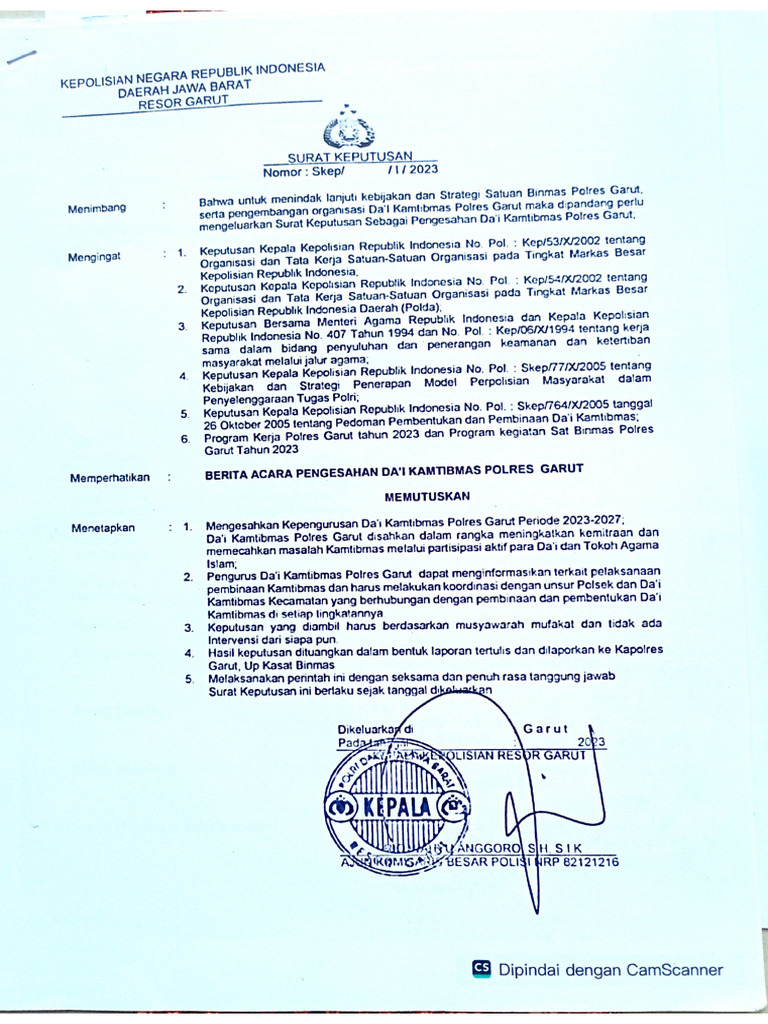 sk dai kamtibmas baru | PDF