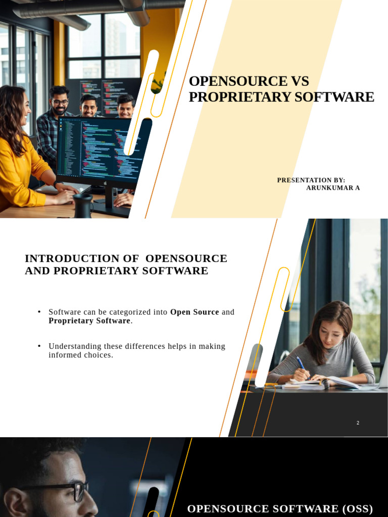 Opensource Vs Proprietary Software1 | PDF