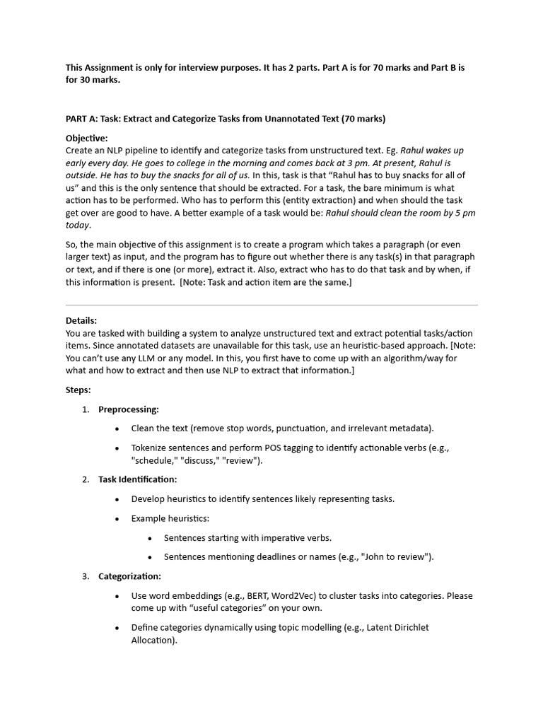 Vijayi WFH Tech - Assignment - AI Internship - Jan 2025 | PDF | Applied ...