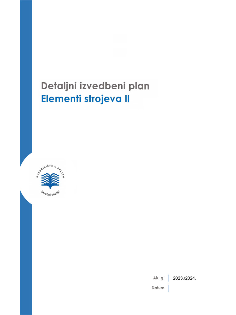 DIP Elementi Strojeva II 2024 | PDF