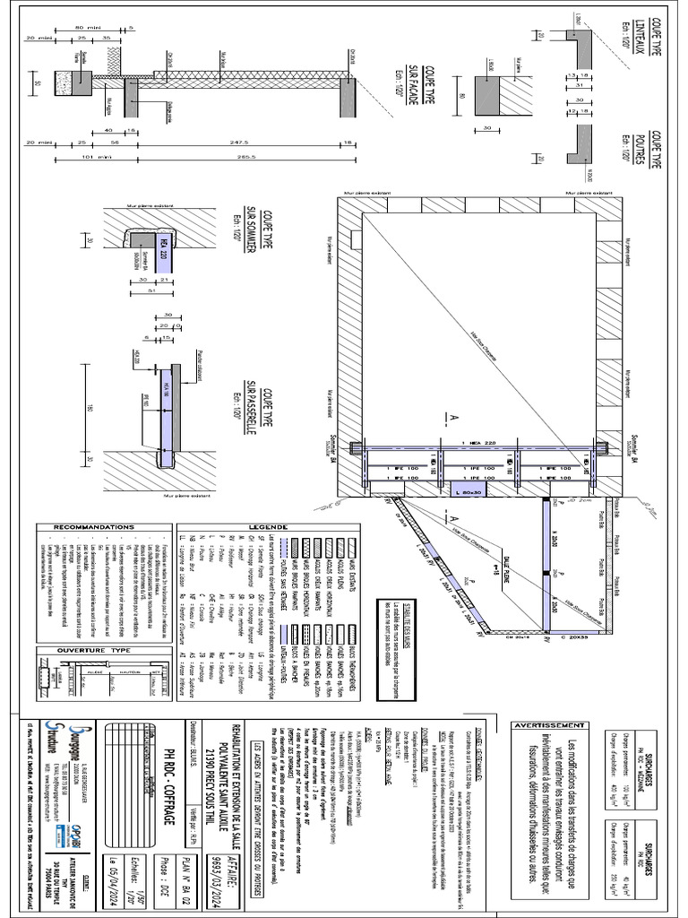 Ba 02 - A - PH RDC - Coffrage | PDF