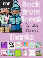 Winter Break Reflection Worksheet | PDF