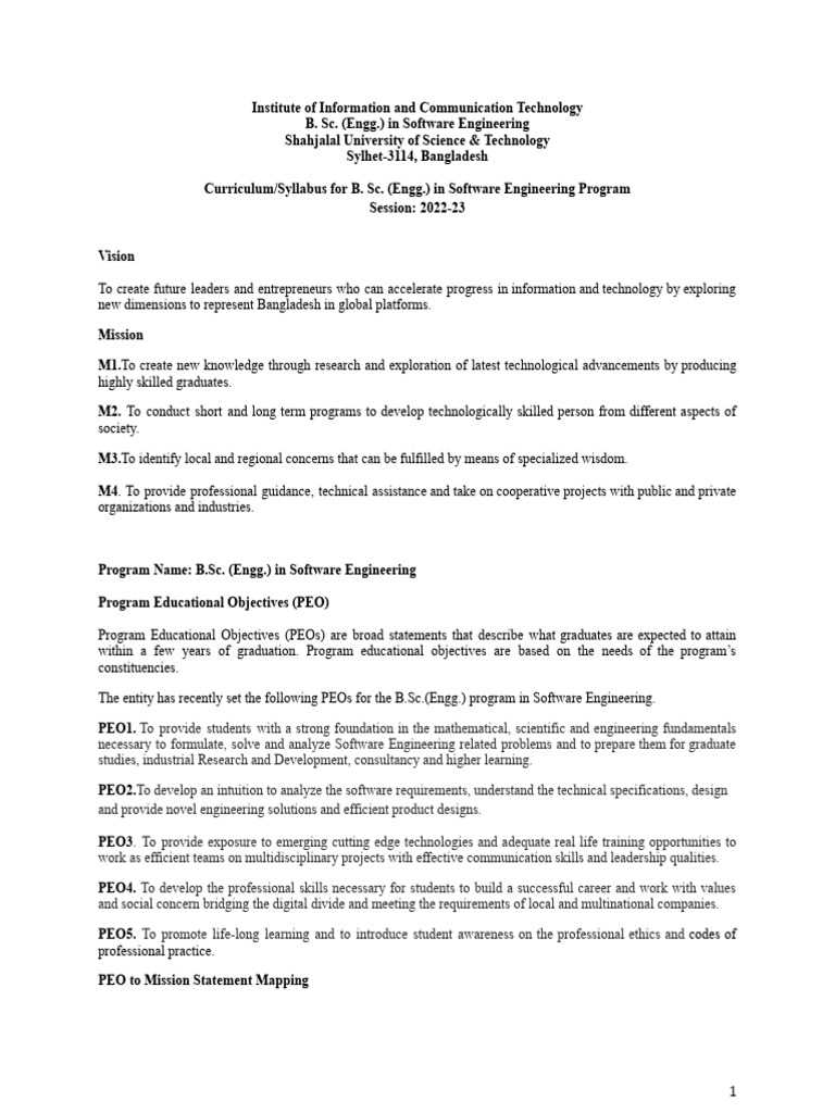 OBE Curriculum SWE 2022 23.docx 1 | PDF | Pointer (Computer Programming) | Queue (Abstract Data ...